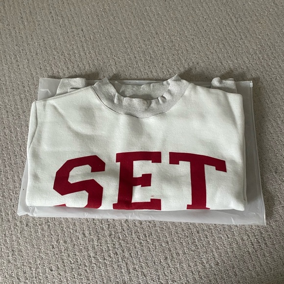 Parke | Tops | Set X Parke Reversible Varsity Mockneck Sweatshirt ...